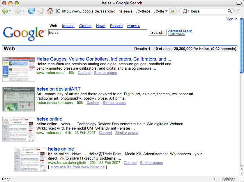 SearchPreview (Google Preview) | heise Download