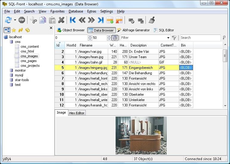 SQL-Front | Heise