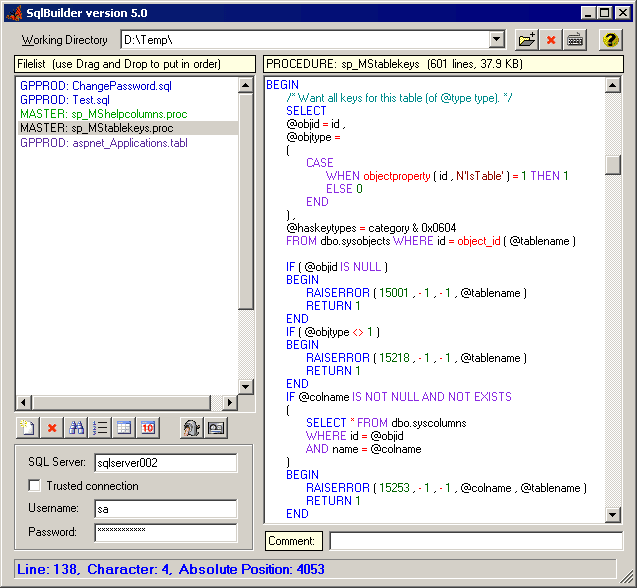 SqlBuilder (SQL Editor for Database Developers) - Gratis-Download | Heise