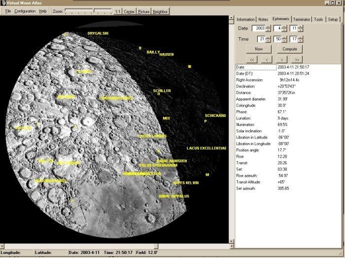 Virtual Moon Atlas - Gratis-Download | Heise