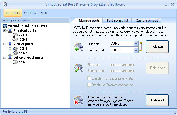 Virtual Serial Port Driver - Download | Heise