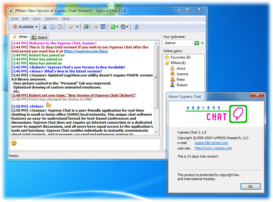 Vypress Chat - Download von heise.de