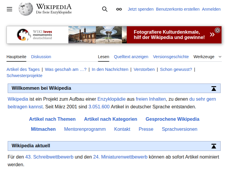 Wikipedia - Gratis-Download | Heise