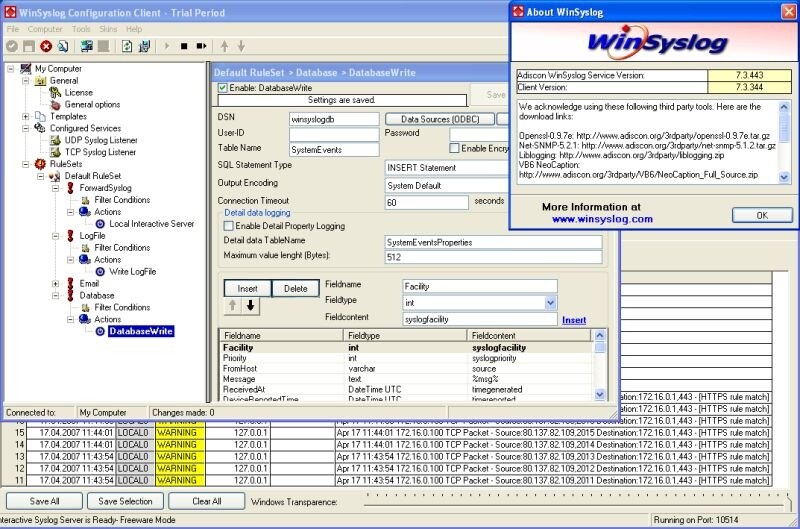 WinSyslog - Download von heise.de
