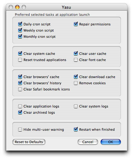 Yasu - Yet Another System Utility - Gratis-Download | Heise