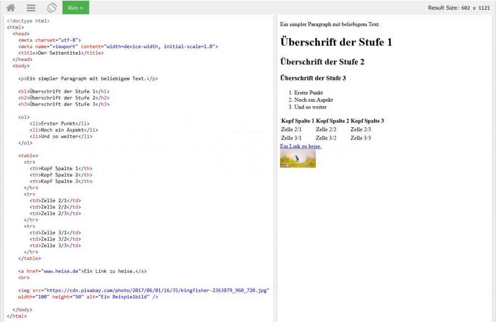 HTML-Grundlagen - Was Einsteiger wissen müssen | heise online