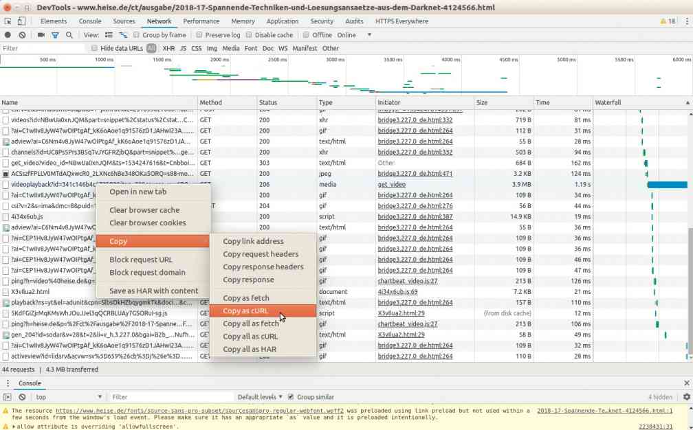 Kleine Hacks mit den Entwicklertools von Chrome und Firefox | heise online