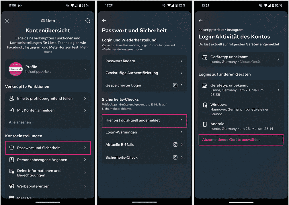 Instagram-Account gehackt - was tun? | heise online