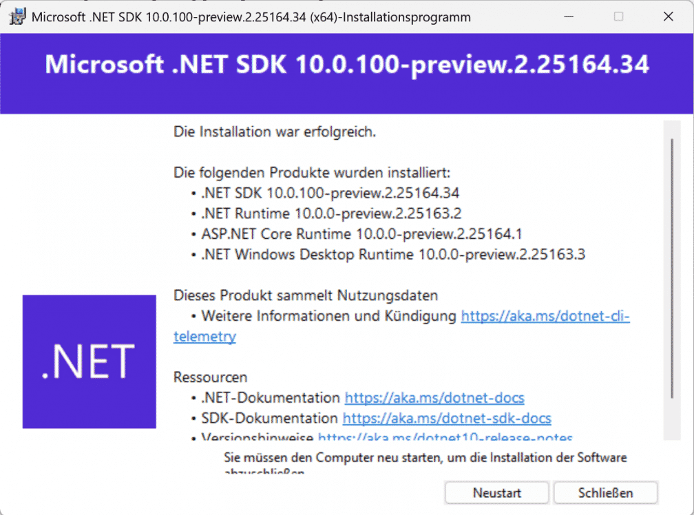 .NET 10.0 Preview 2 ist mit heißer Nadel gestrickt | heise online