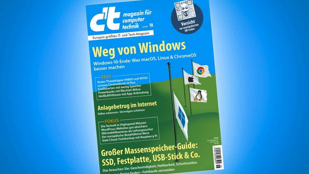 Blick ins Heft c’t 18/2025: Weg von Windows | heise online