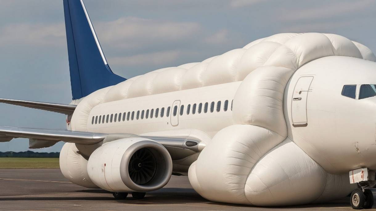 KI-Ganzkörper-Airbag soll Flugzeuge bei Crashs besser schützen | heise online