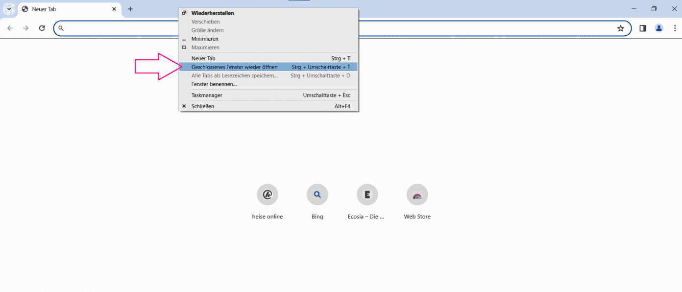 Chrome: Tabs wiederherstellen – so klappt's | heise online