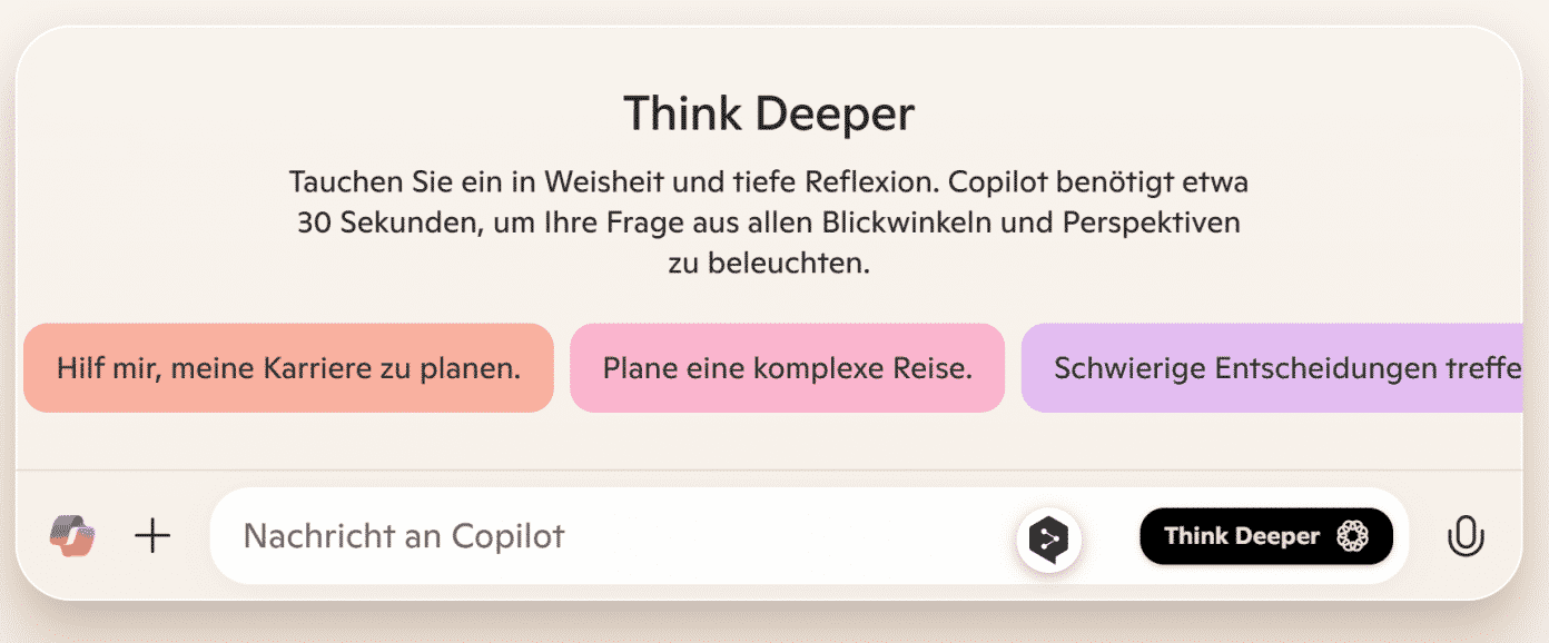 Microsoft Copilot: Voice Chat and Think Deeper now free and unlimited use | heise online