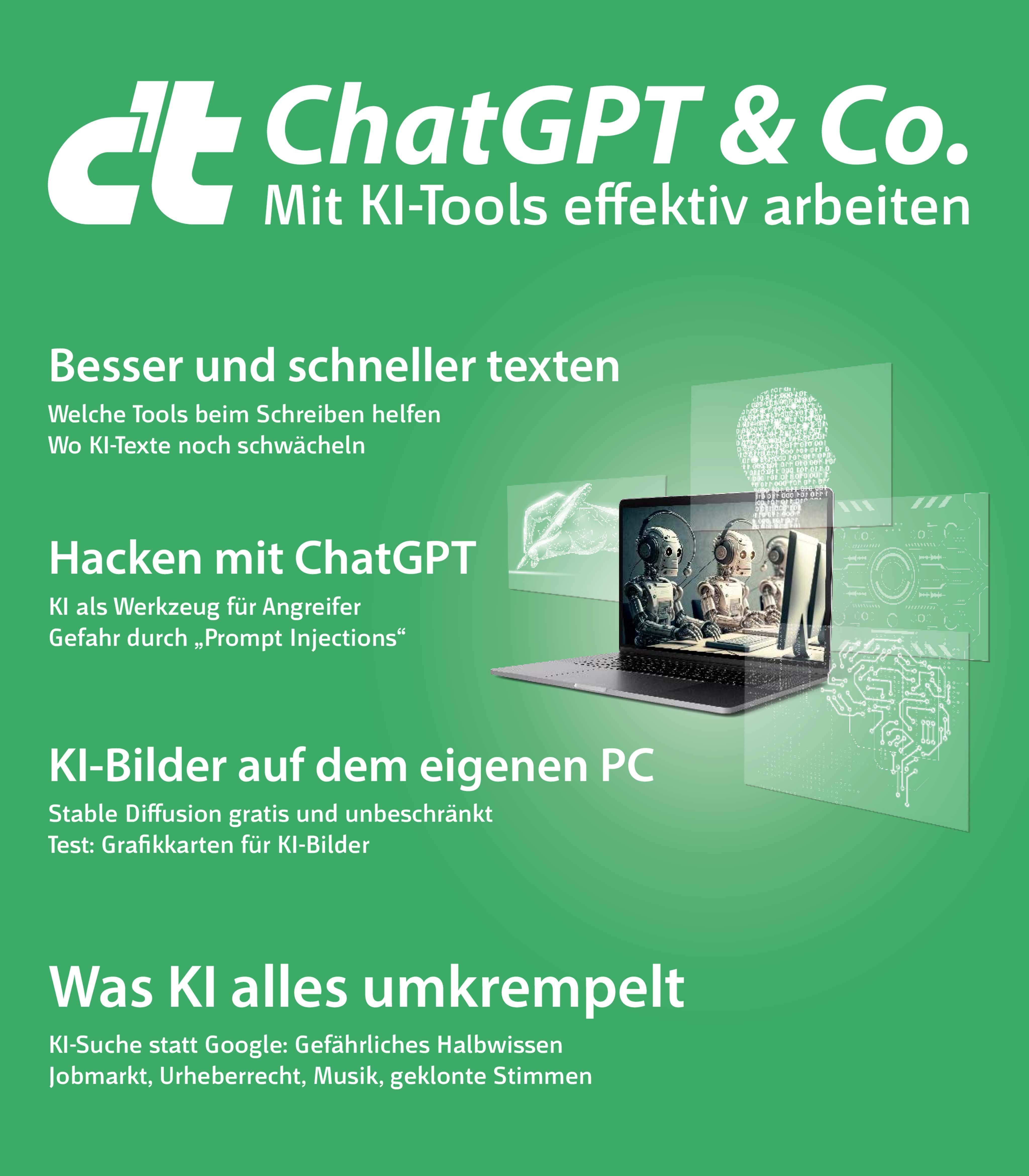 KI-Sprachmodelle und Bildgeneratoren: Neues c't Sonderheft chatGPT & Co ...
