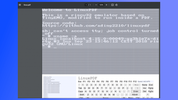 Linux runs in PDF | heise online