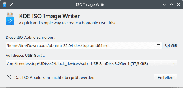 Nutzliches Tool: KDE ISO Image Writer erstellt bootfähige USB-Sticks ...