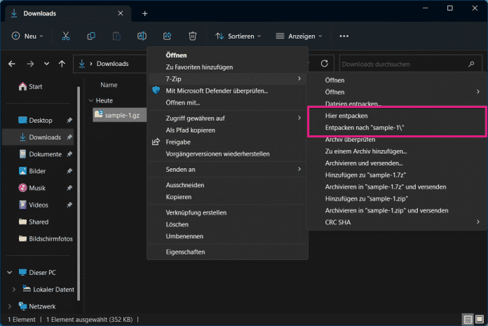 gz-Dateien öffnet – so klappt's | heise online