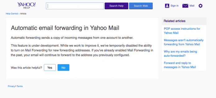 Mail-Weiterleitung: Selbsthilfe gegen die Abschaltung bei Yahoo | heise online