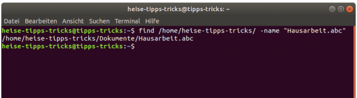 Linux-Datei suchen - so geht's | heise online