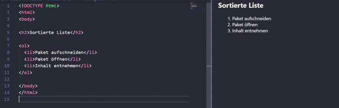HTML: Aufzählungen erstellen | heise online