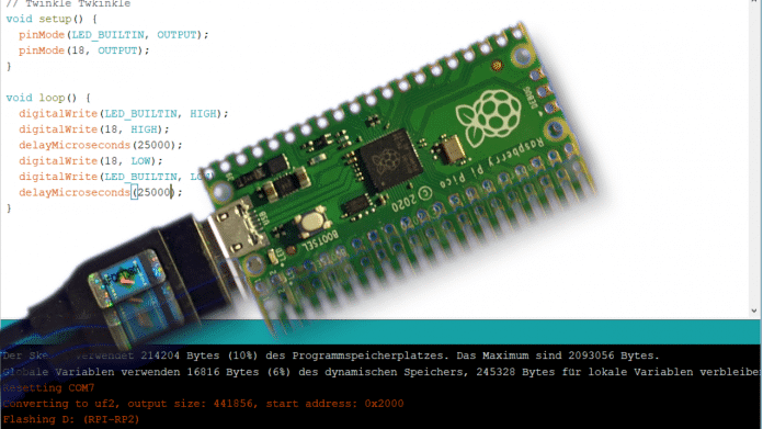 Raspberry Pico mit der Arduino IDE programmieren | heise online