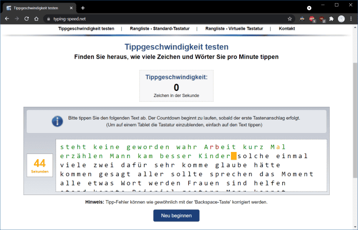 Wie schnell können Sie tippen? - so finden Sie es heraus | heise online
