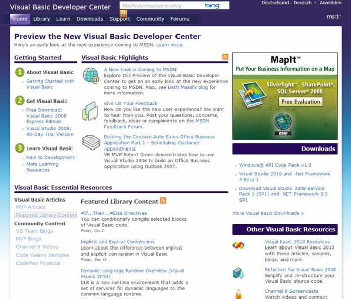 Vorgeschaut: das neue MSDN Online | heise online